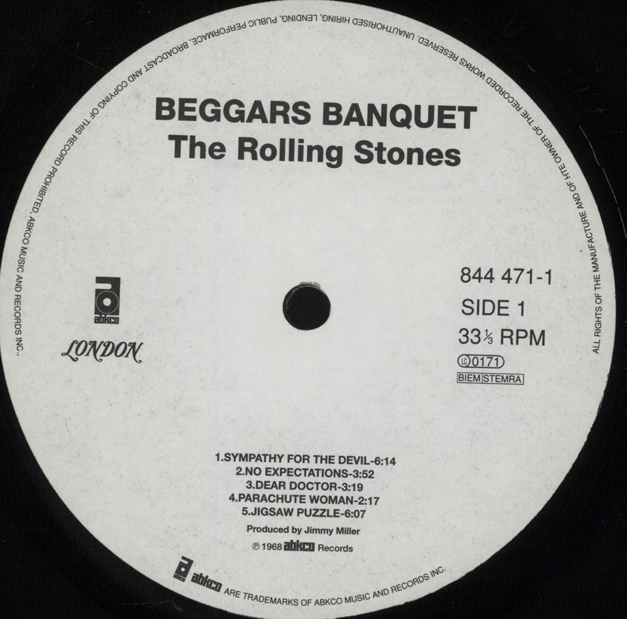 The Rolling Stones Beggars Banquet UK Vinyl LP — RareVinyl.com